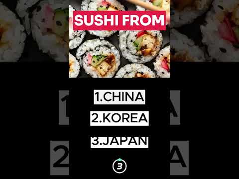 Where did sushi originate? 🤔