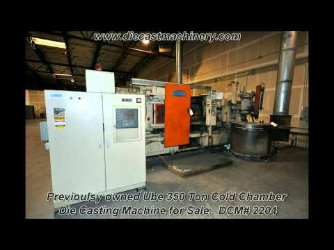 Used Ube 350 Ton Cold Chamber Die Casting Machine. DCM 2204