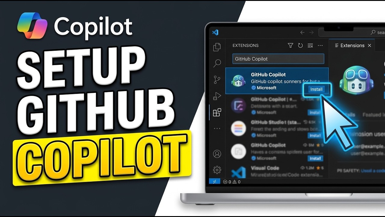How to Setup GitHub Copilot in VSCode 2026 (Step by Step Tutorial)