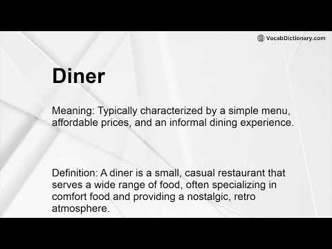 Diner Meaning