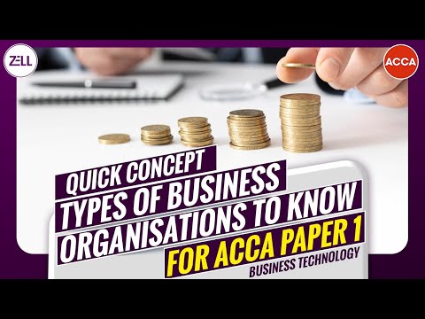 ACCA F1 | Types of Business Organisation | Business and Technology 2022