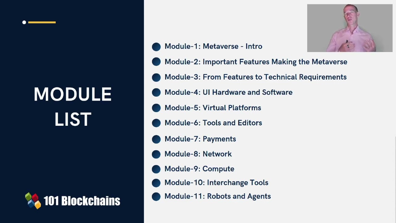 Metaverse Technology – Intermediate Level Course - 101 Blockchains