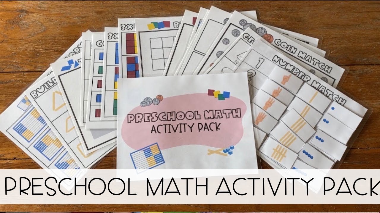 Preschool Math Activity Pack (Perfect for RightStart Math Families!)