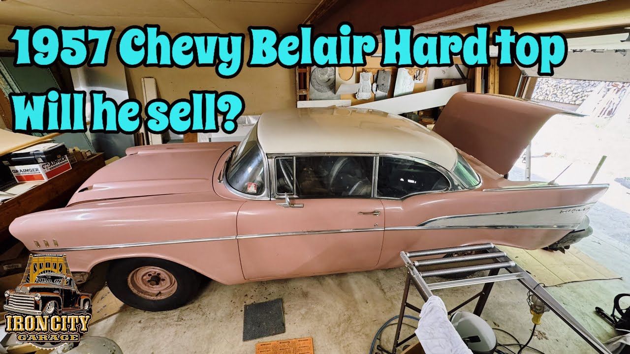 Superb Pink 1957 Chevy Bel Air, Parked Since the 1970s, Goes From ...