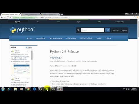 How to install python27 on windows7 (no step skipped)