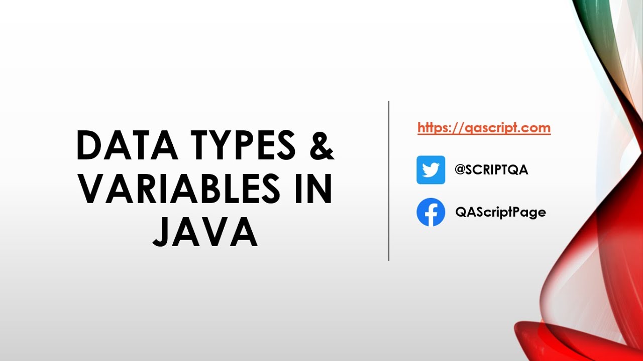 Java Tutorial for Beginners - Data Types And Variables In Java
