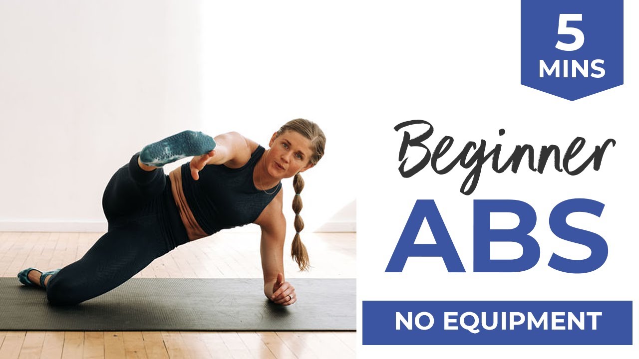 5-Minute Ab Workout for Beginners (No Equipment, No Repeats)