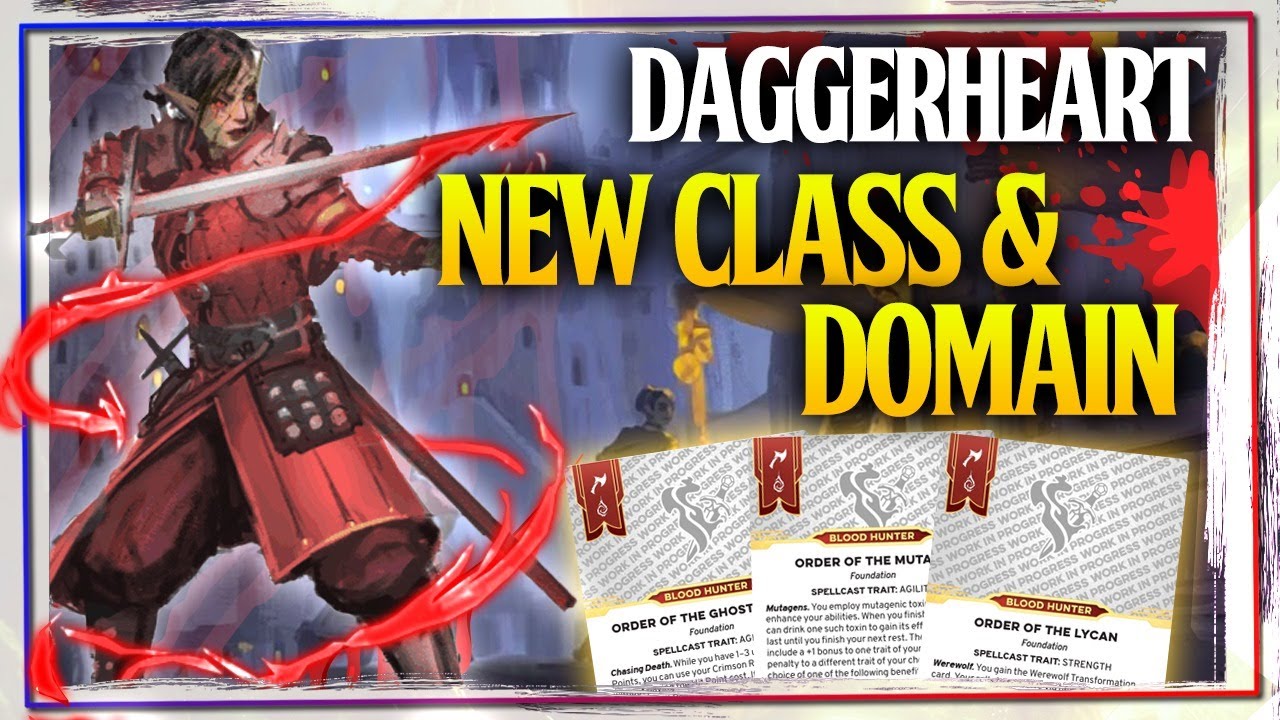 The Daggerheart Blood Hunter and Blood Domain are BRILLIANT Designs