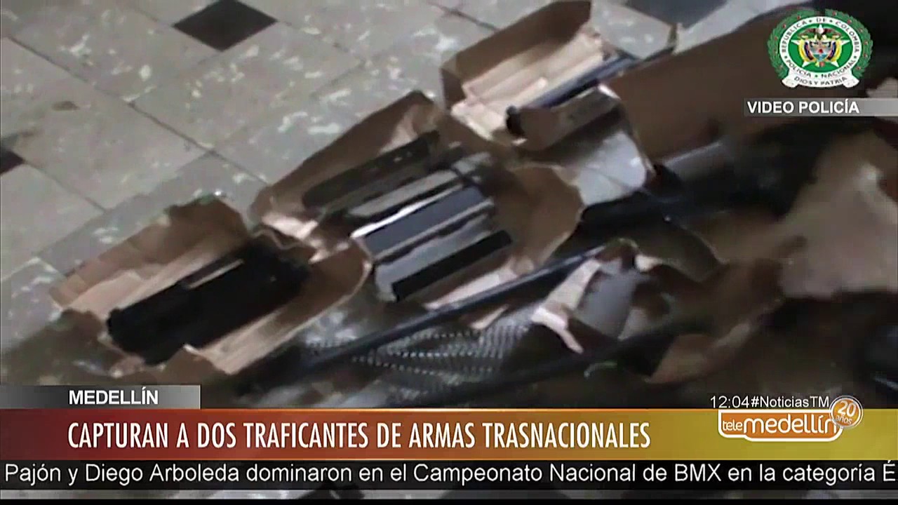 Capturan a dos traficantes de armas, integrantes de una red trasnacional