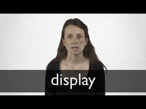 DISPLAY definition and meaning | Collins English Dictionary
