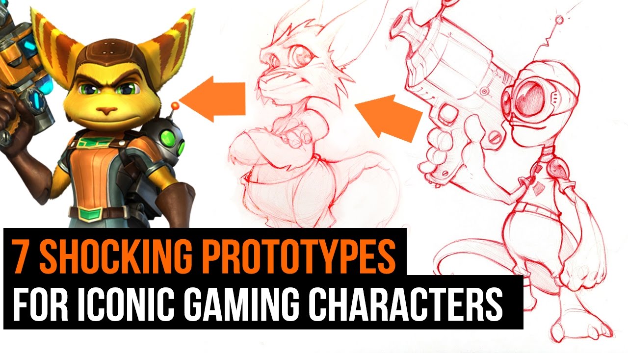 7 Shocking Prototypes for iconic gaming characters