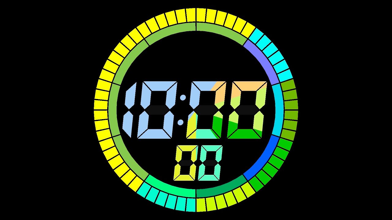 10 Minute Countdown Timer with Changing Color