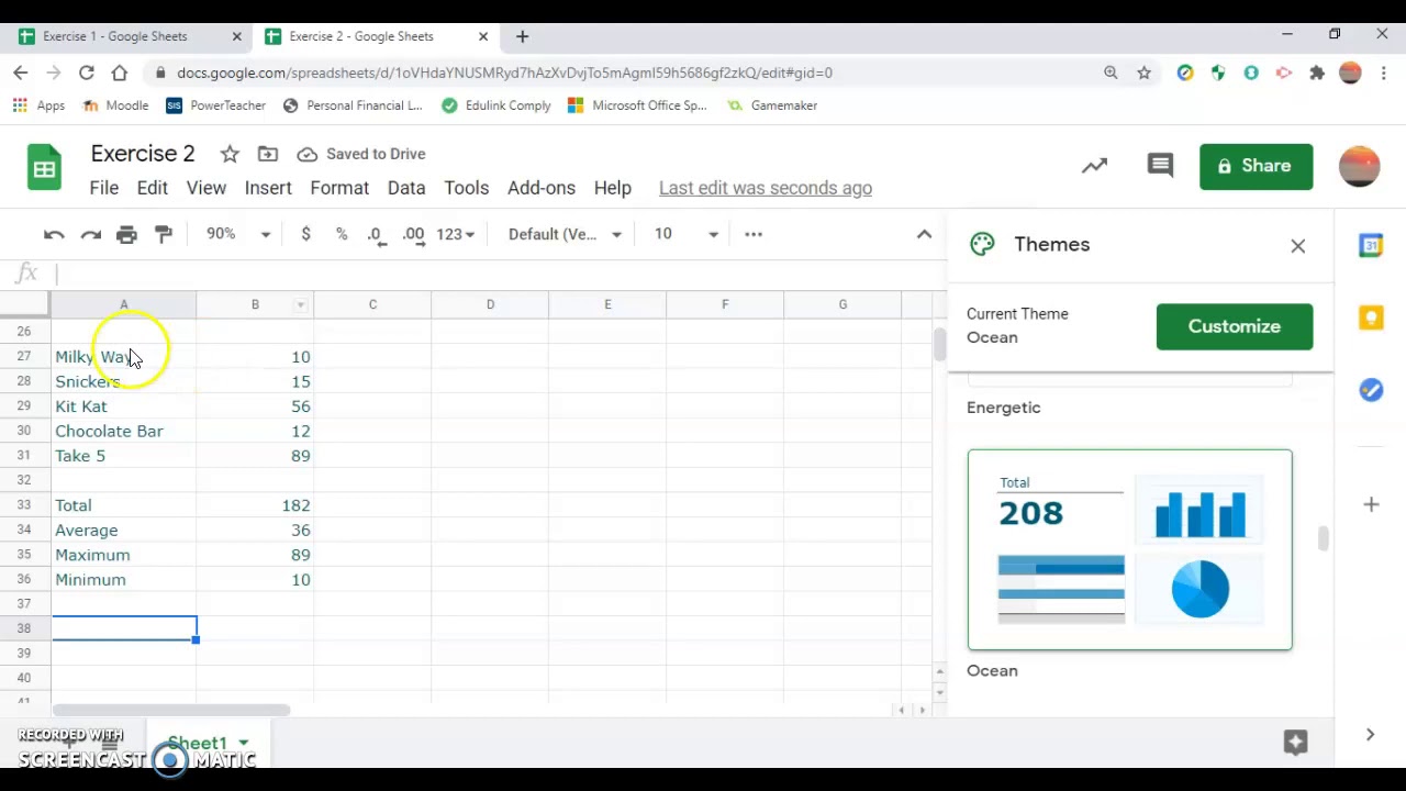 Info Tech Excel Exercise 2