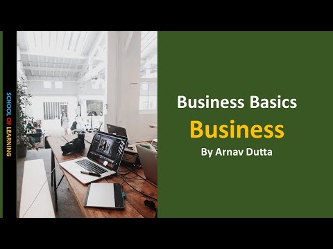 What is a Business? (U3 - AOS1 - Types of business)