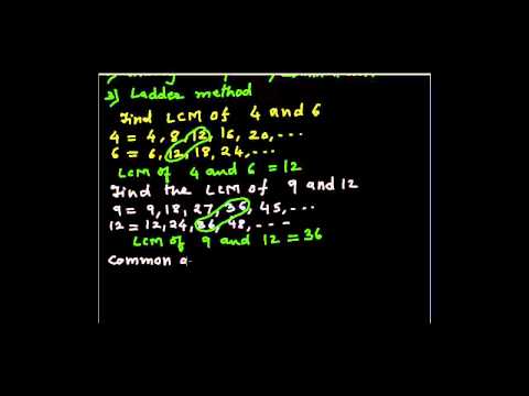 LCM OR LCD