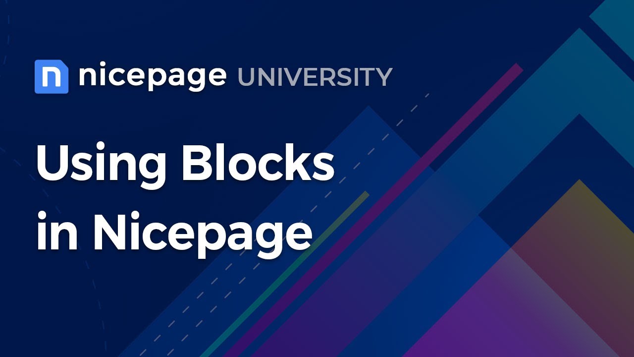 Using Blocks in Nicepage