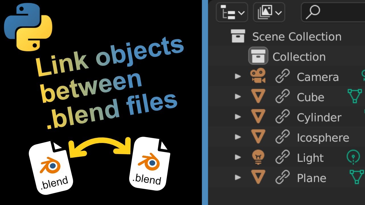 Blender Python Tutorial: Linking Objects Across .blend Files