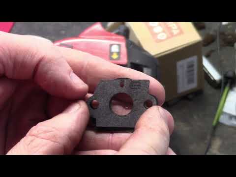 Homelite trimmer carb replacement and now it's ready for work.