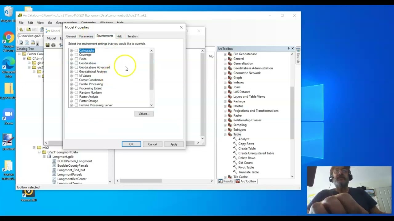 Model Builder - Setting Workspace