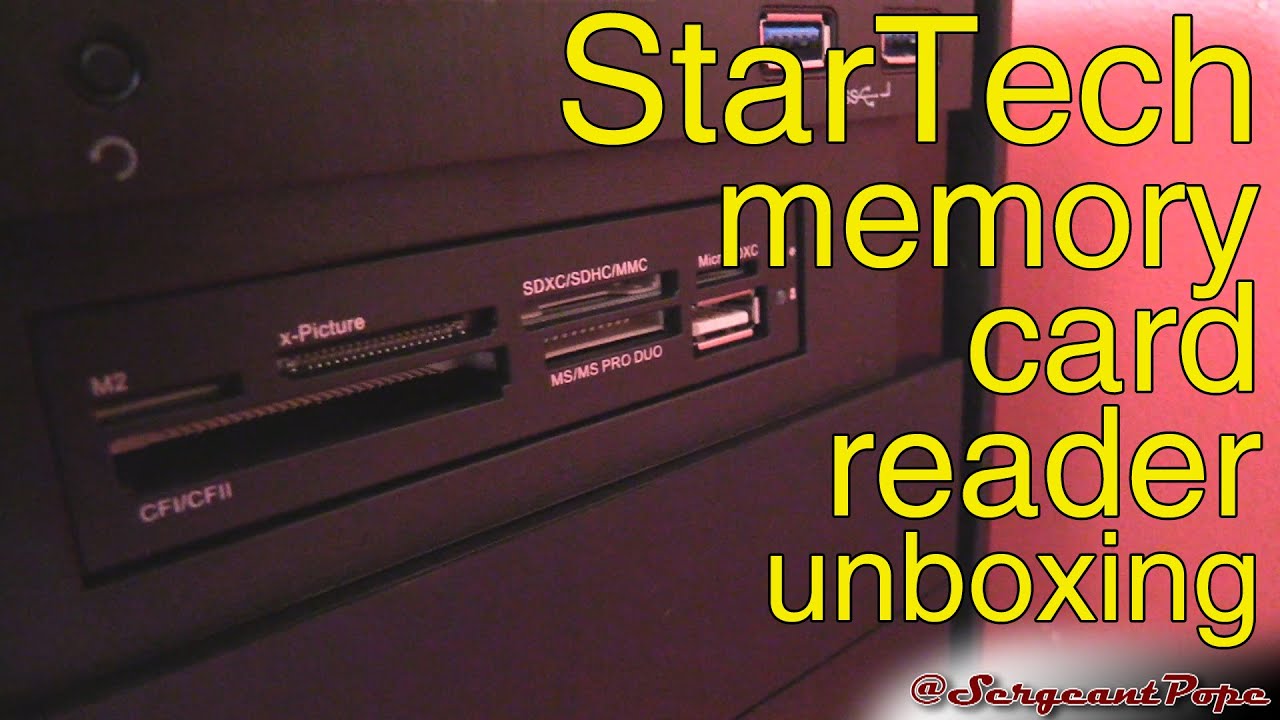 StarTech memory card reader unboxing