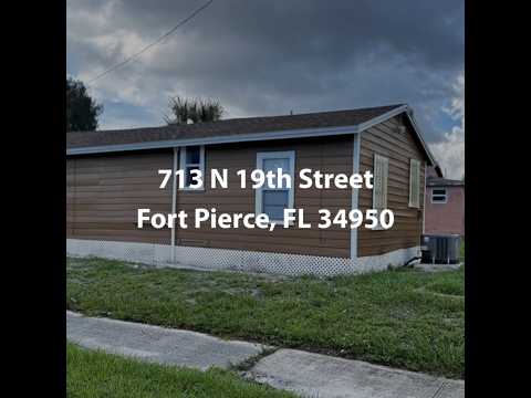 713 N 19th Street Fort Pierce FL 34950 | 3 Bedroom Home For Sale