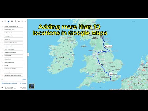 How to add more than 10 locations in Google Maps