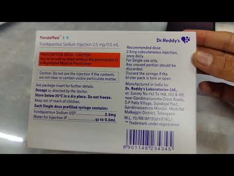Fondaparinux Injection - Fondared Injection Latest Price, Manufacturers ...