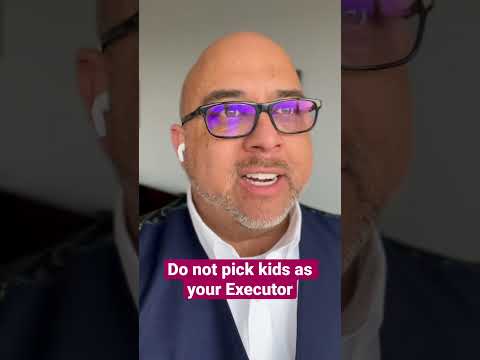 Do not pick kids as executor of estate. #shorts