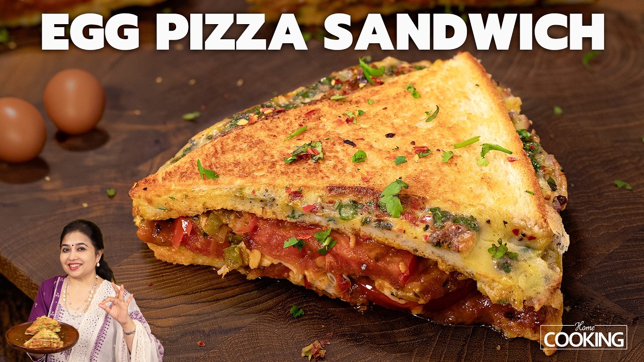 Egg Pizza Sandwich | Kids Lunch Box Ideas | Easy Bread Pizza Recipe