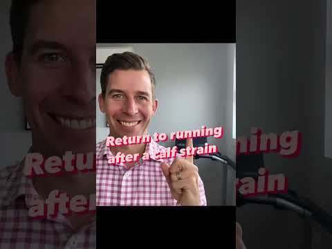 Return to running after a calf strain