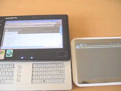browsing experience eken m001 against UMPC Giga U60