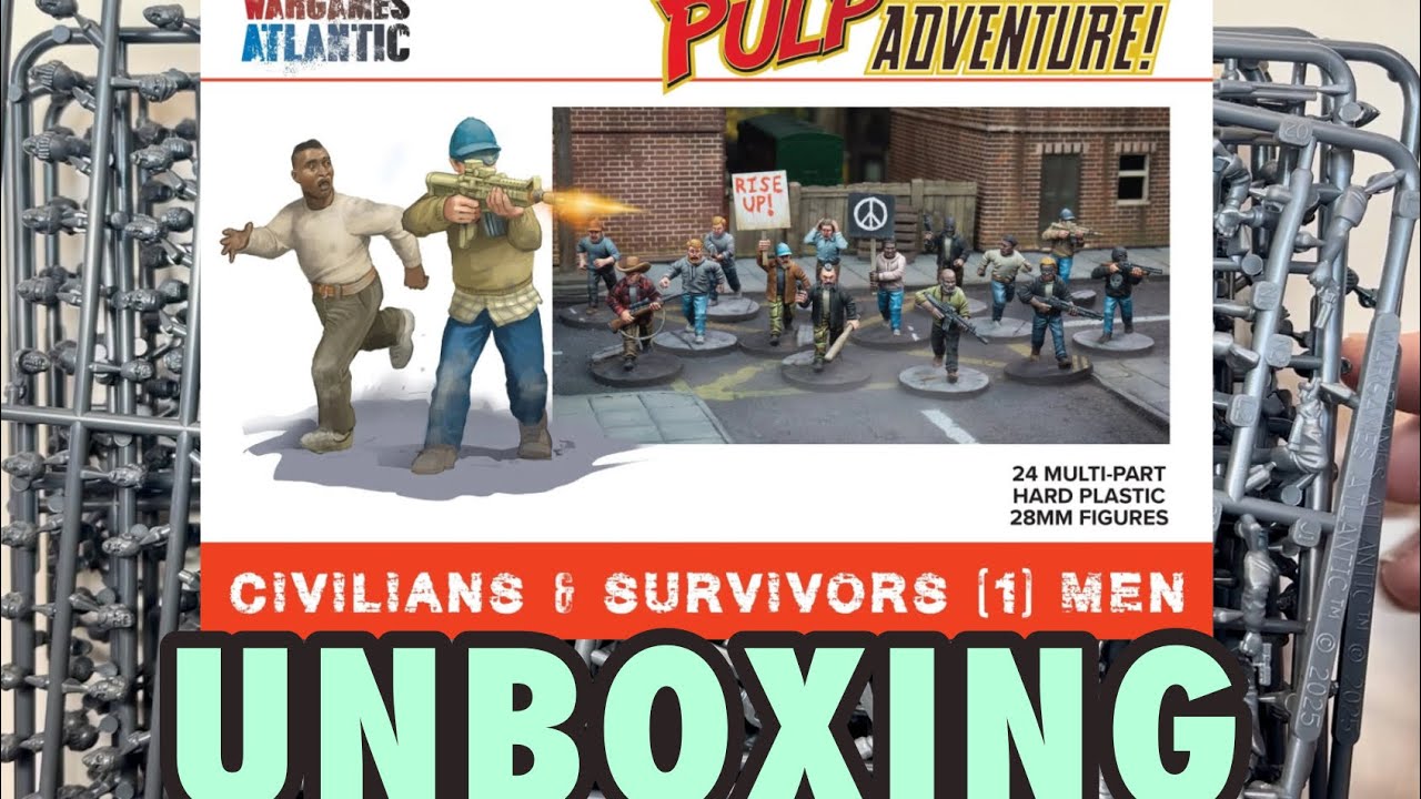 Let’s Look at Wargames Atlantic Civilians & Survivors (1) Men | Plastic Miniature Review