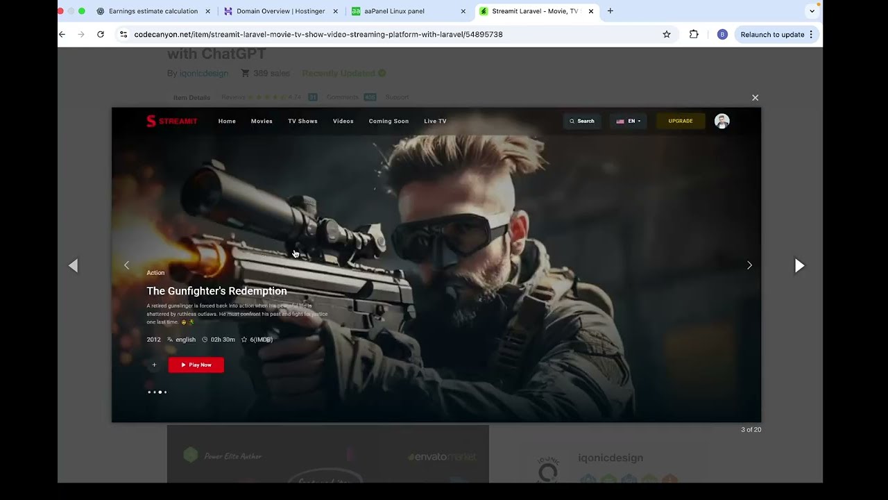 How to Deploy StreamIT (Codecanyon) — Full PHP Laravel Video Platform + Admin Panel Tutorial.