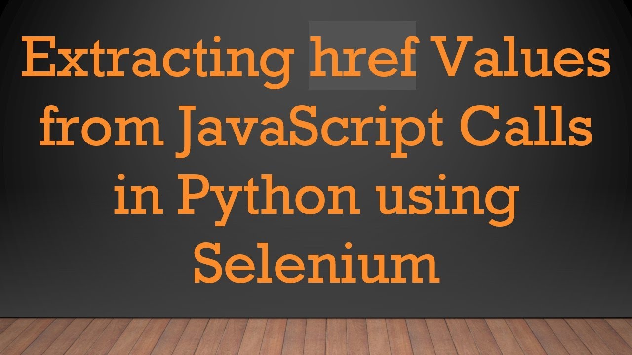 Extracting href Values from JavaScript Calls in Python using Selenium