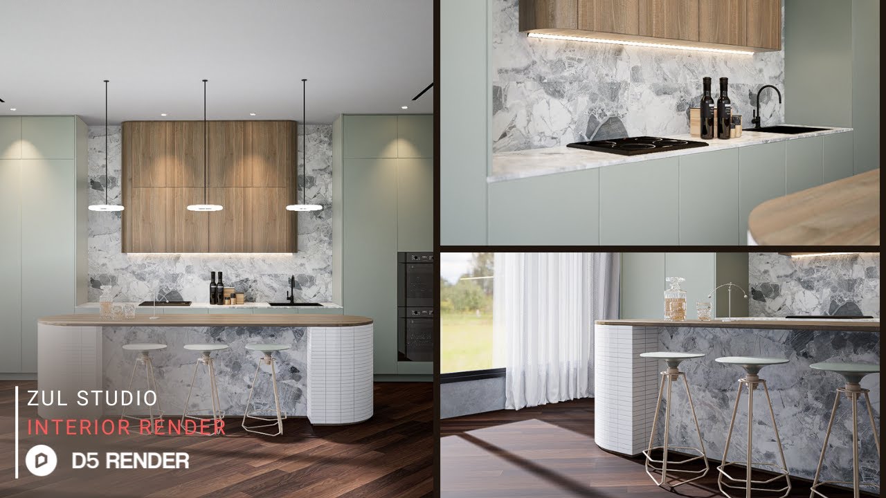 Interior Render : Image & Animation with D5 Render | Bedroom 258 Part 2 | Downloadable File Included