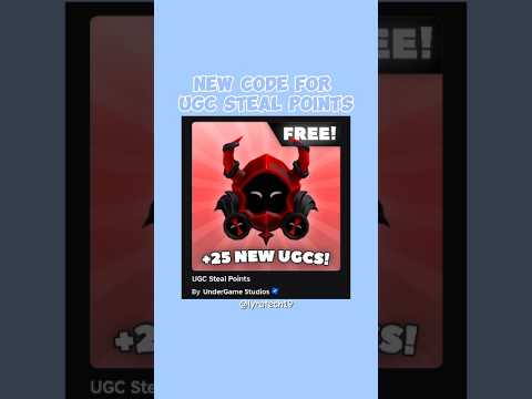 April 10 2025 UGC steal points code 7.5k points #roblox #freecode #freeugc