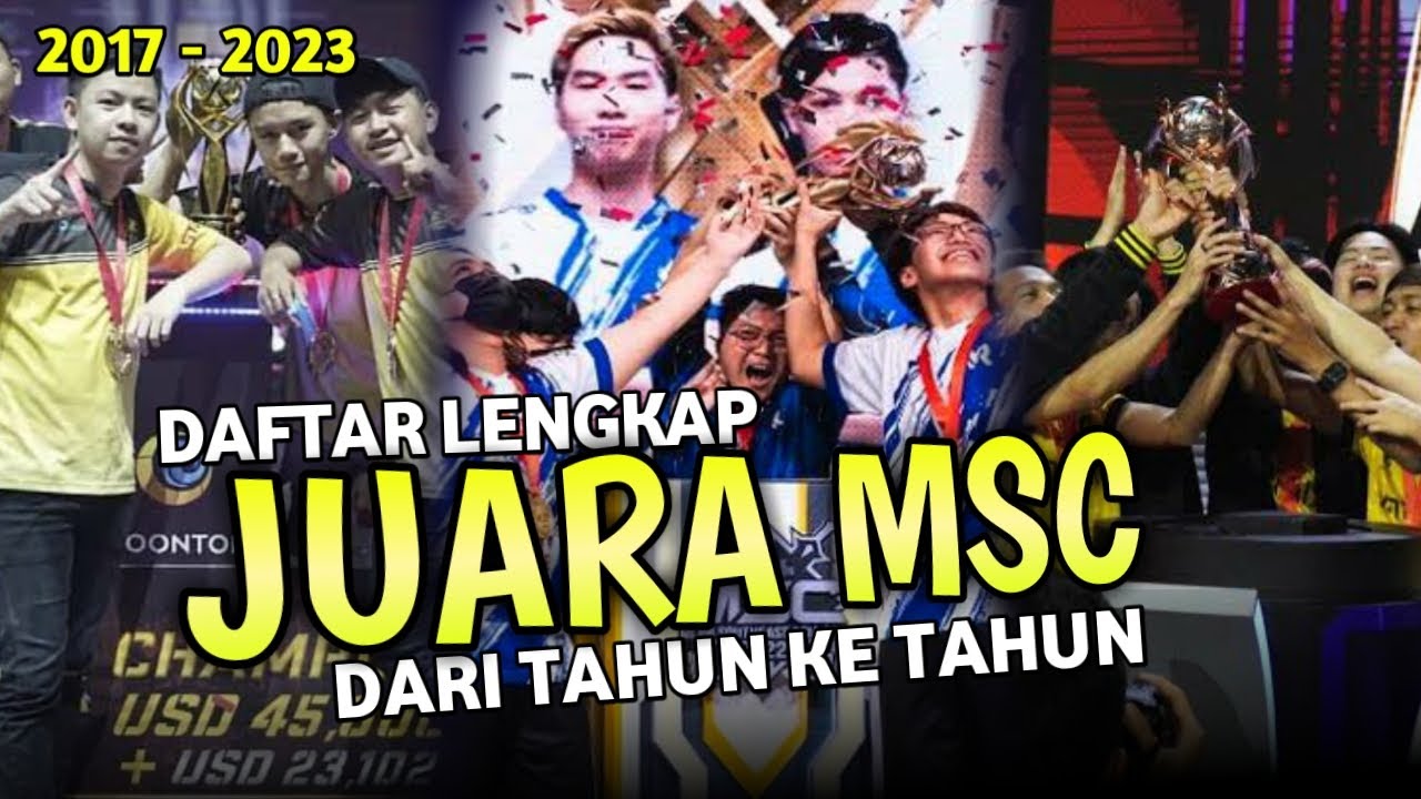Daftar Lengkap Juara MSC, Inilah Tim-Tim Pemenang yang Harus Kamu Ketahui! #msc