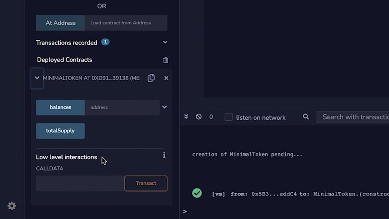 Creating a Minimal Token