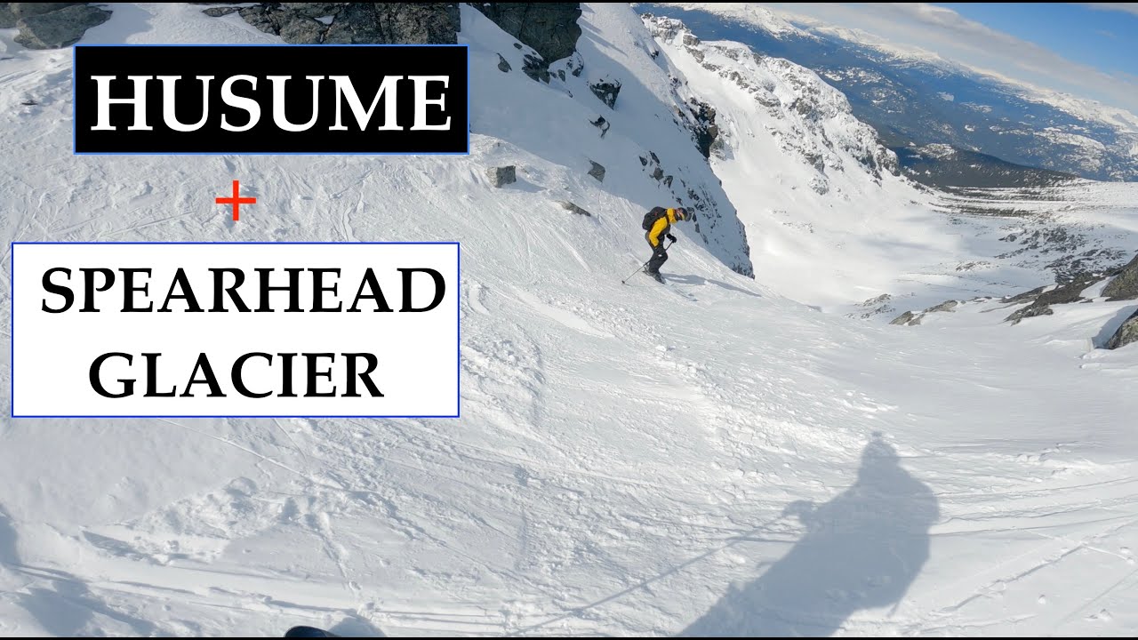 VERY CLOSE CALL | TOURING ON A BLUEBIRD OFF BLACKCOMB  HUSUME, SPEARHEAD GLACIER | 4K