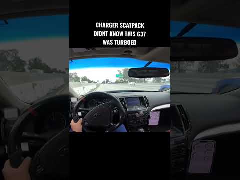 Charger Scatpack picks on the wrong Turbo G37 Sleeper