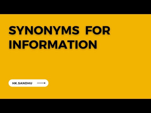 Synonyms for Education