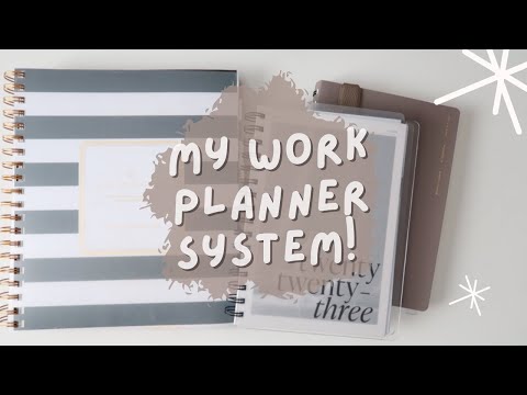 MY *CURRENT* WORK PLANNER SYSTEM!