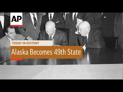 Alaska Becomes 49th State - 1959 | Today in History | 3 Jan 17