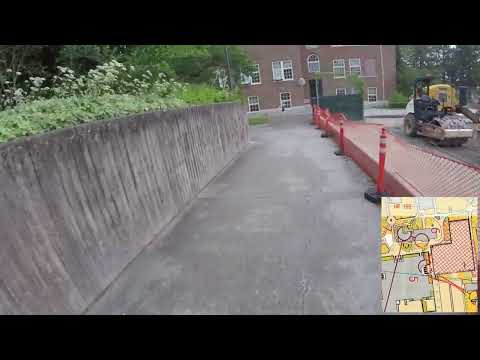 Sprint orienteering at the University of Montana in June 2024