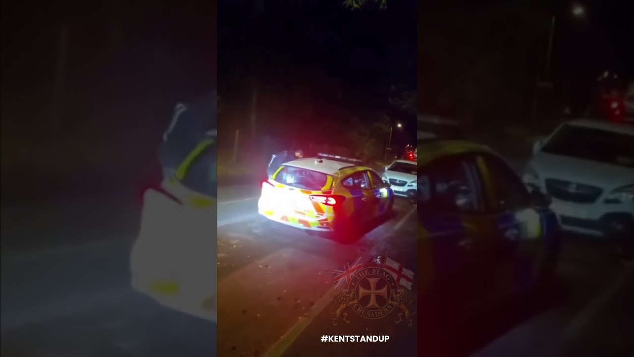 Masked Knife Man Rips Down Flags – Patriot Stands Up & BOTH Get Arrested!