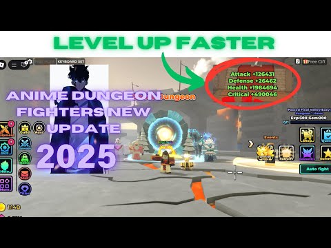 Anime Dungeon Fighters [Solo leveling 5.0 UPD] NEW XP FARM Tricks 2025