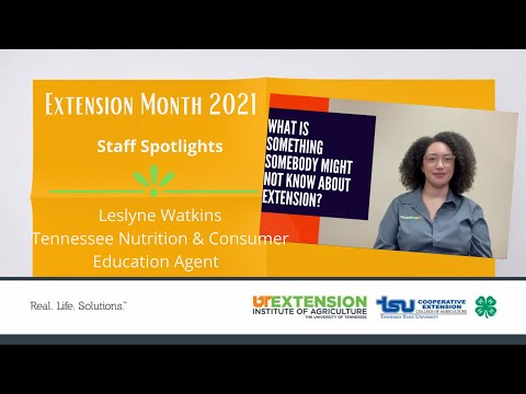 Extension Month 2021- Staff Spotlights - Leslyne Watkins