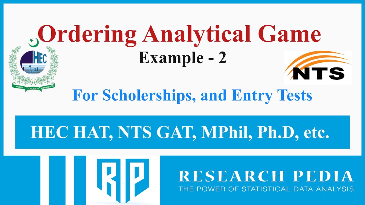 Analytical Reasoning Games Example 2