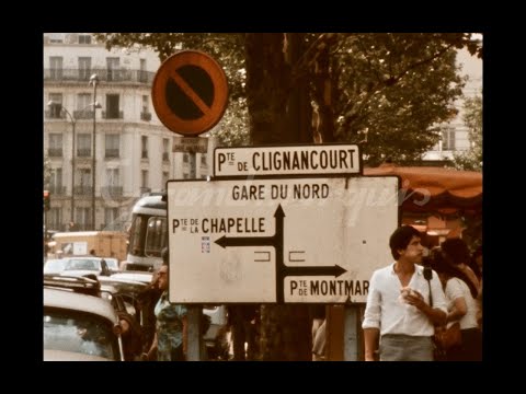 super 8 - France - Saint-Ouen flea market - Porte de Clignancourt - Paris - 1979