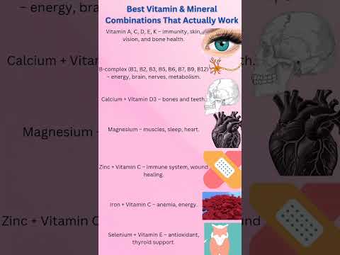 Best Vitamin & Mineral Combinations That Actually Work 💊🧠💪